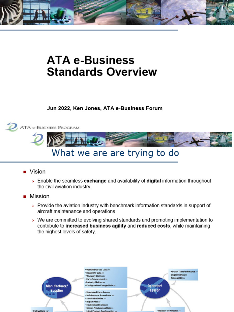 1_ATA_EbizOverview_Jones - Copy | PDF | Xml Schema | Reliability Engineering
