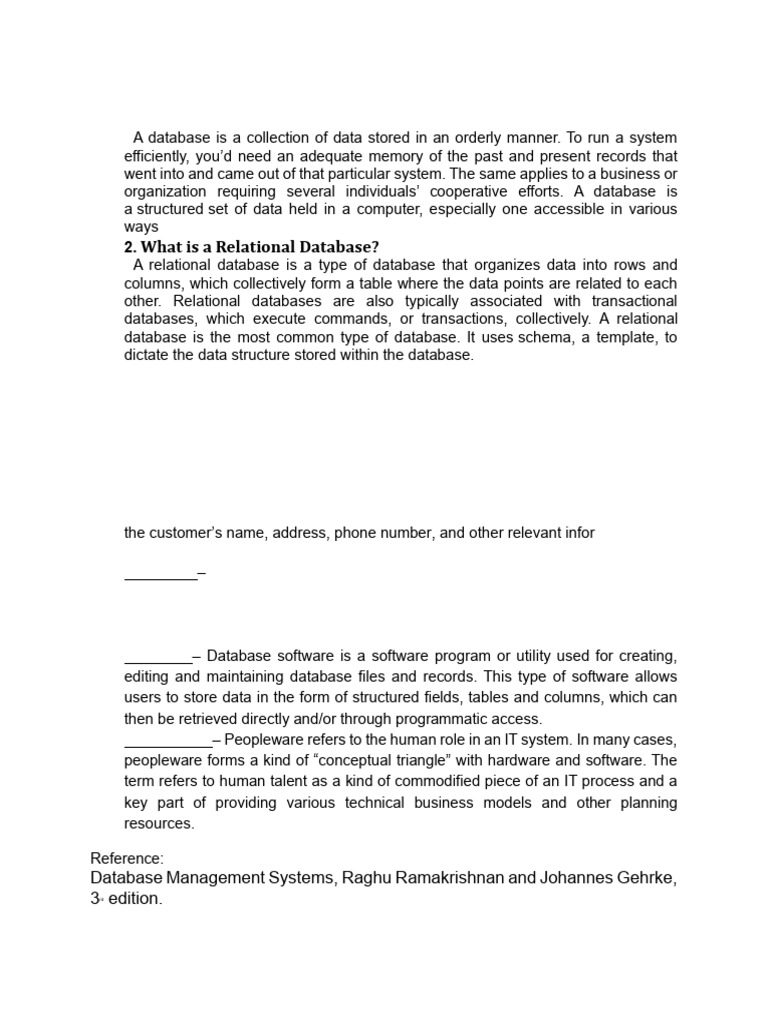Data Management | PDF | Databases | Relational Database