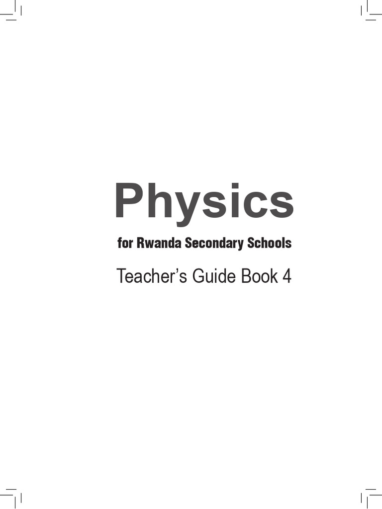 Physics S4 TG (1) | PDF | Educational Assessment | Learning