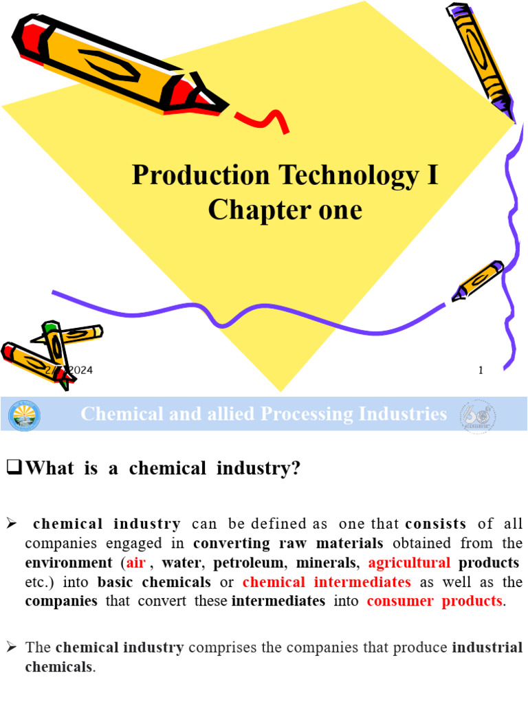 Overview of Chemical Processing Industries | PDF | Chemical Industry ...