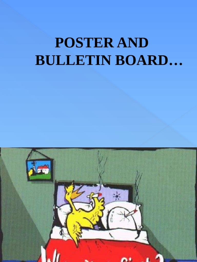 Poster and Bulletin Board | PDF | Poster | Drawing