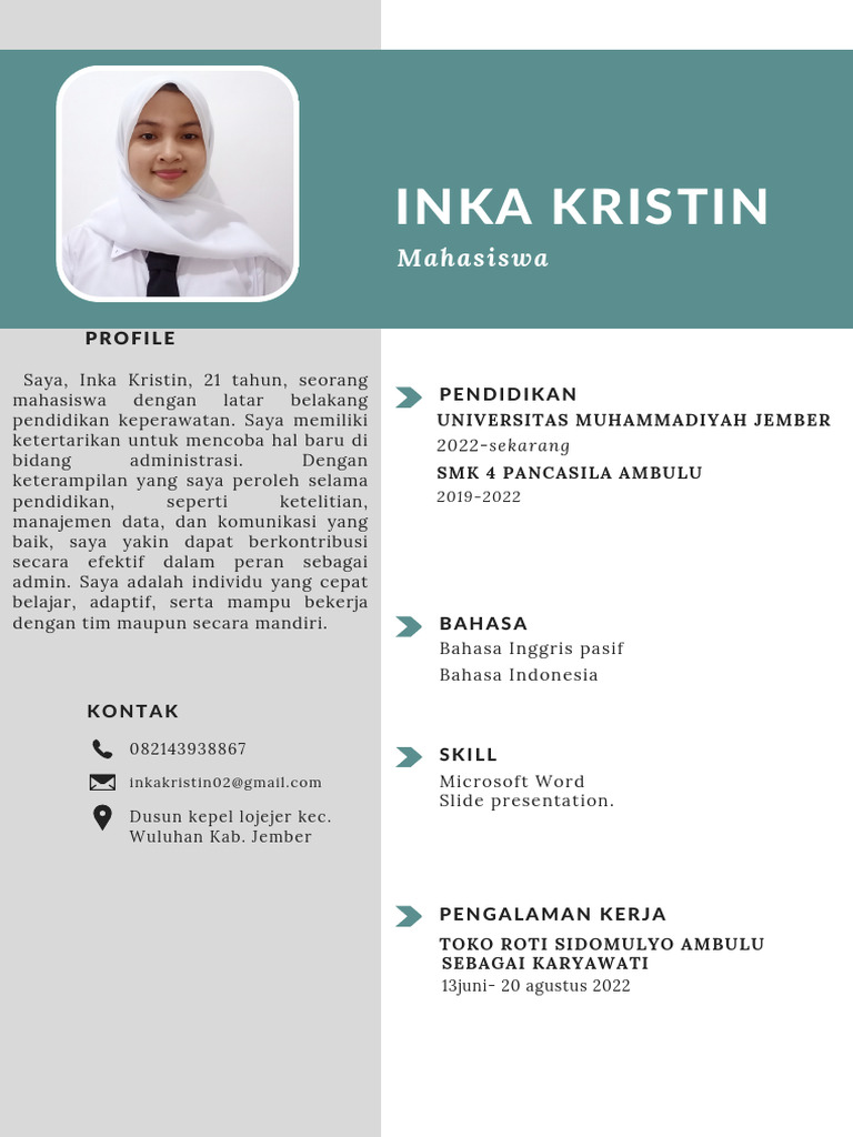 Curriculum Vitae Inka Kristin | PDF