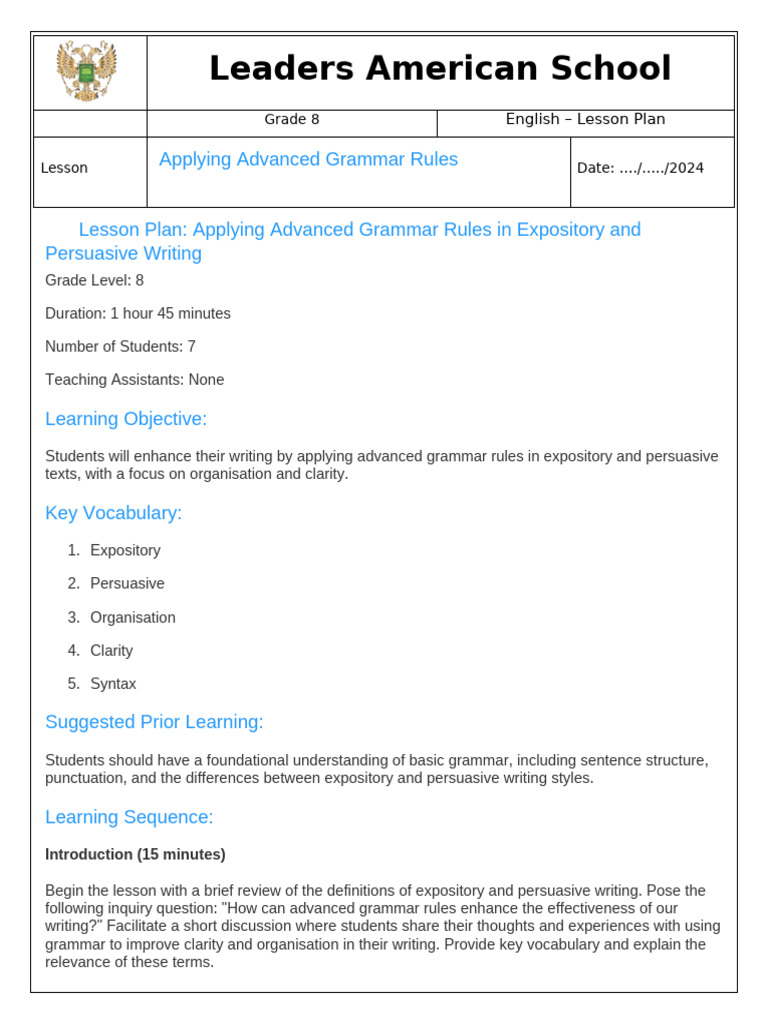 Applying Advanced Grammar Rules | PDF | Grammar | Syntax