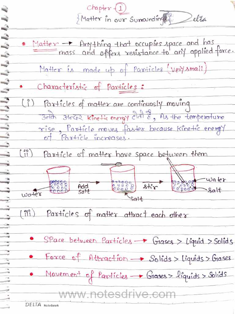 Chapter 1 Matter in Our Surrounding | PDF