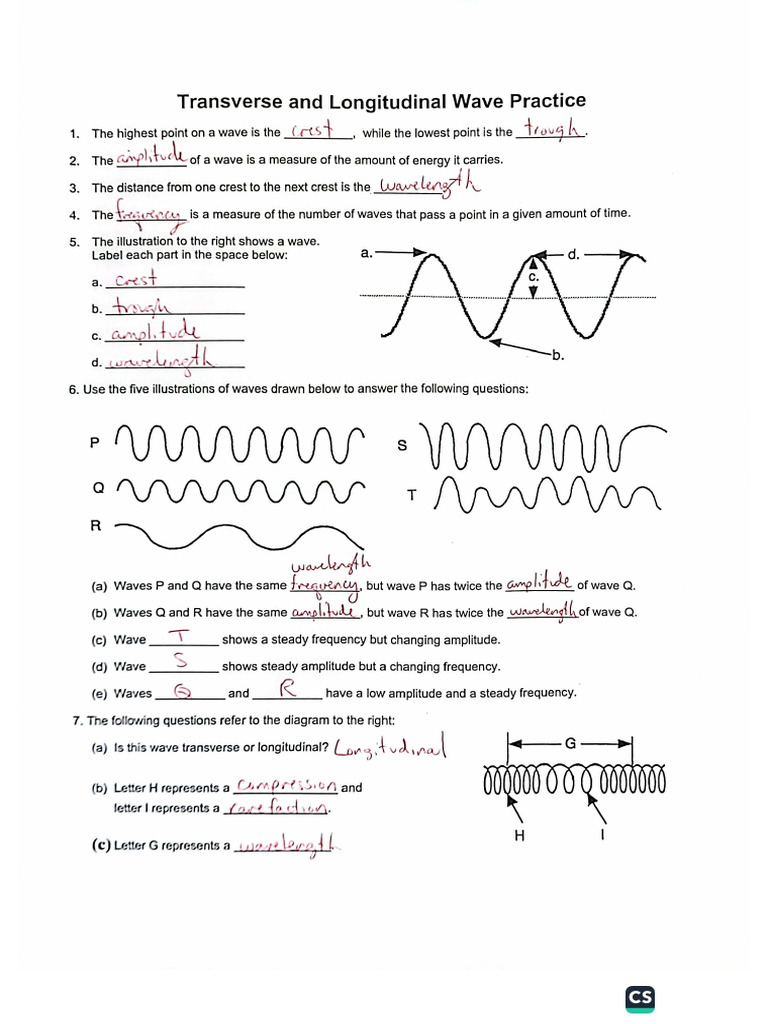 Transverse Longitudinal and Waves Speed Solutions | PDF