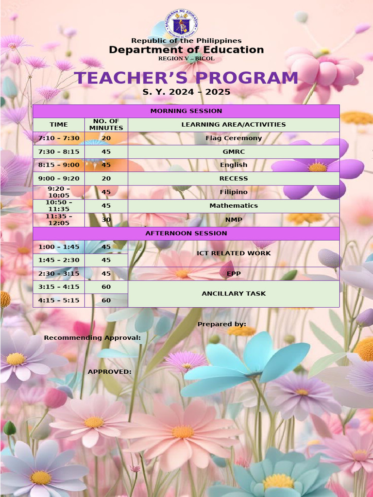 Teachers Program2 | PDF