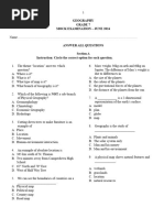 Grade 7 Map Skills Activities | PDF | Latitude | Map