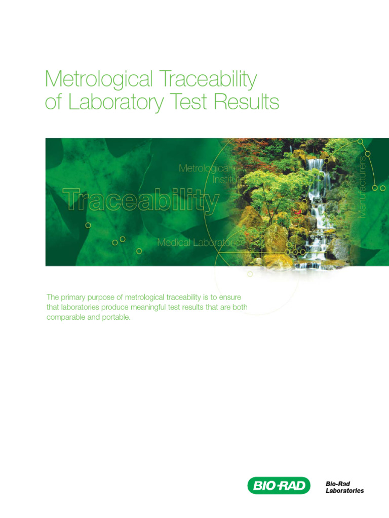 Traceability Brochure English | PDF | Metrology | Accuracy And Precision
