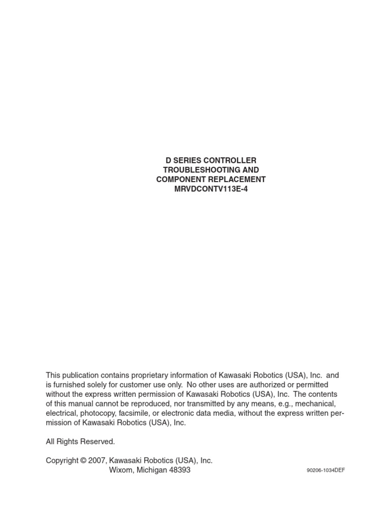 D-Series Controller Error Codes | PDF