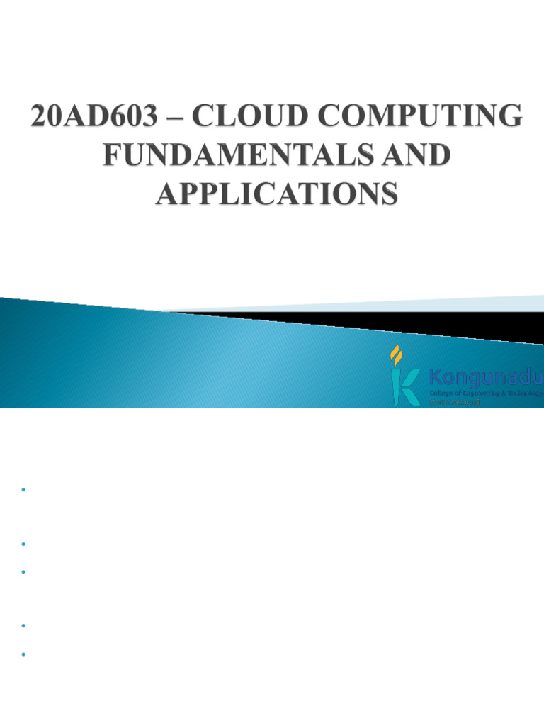 CC_U1 PPT | PDF | Virtualization | Cloud Computing