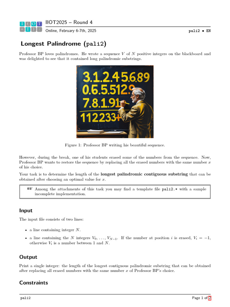 Longest Palindromic Substring Challenge | PDF