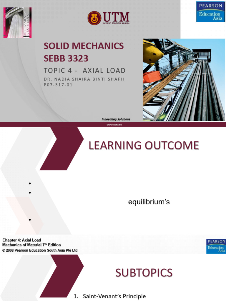 T5 - AXIAL LOAD (Solution) | PDF | Deformation (Engineering) | Stress (Mechanics)