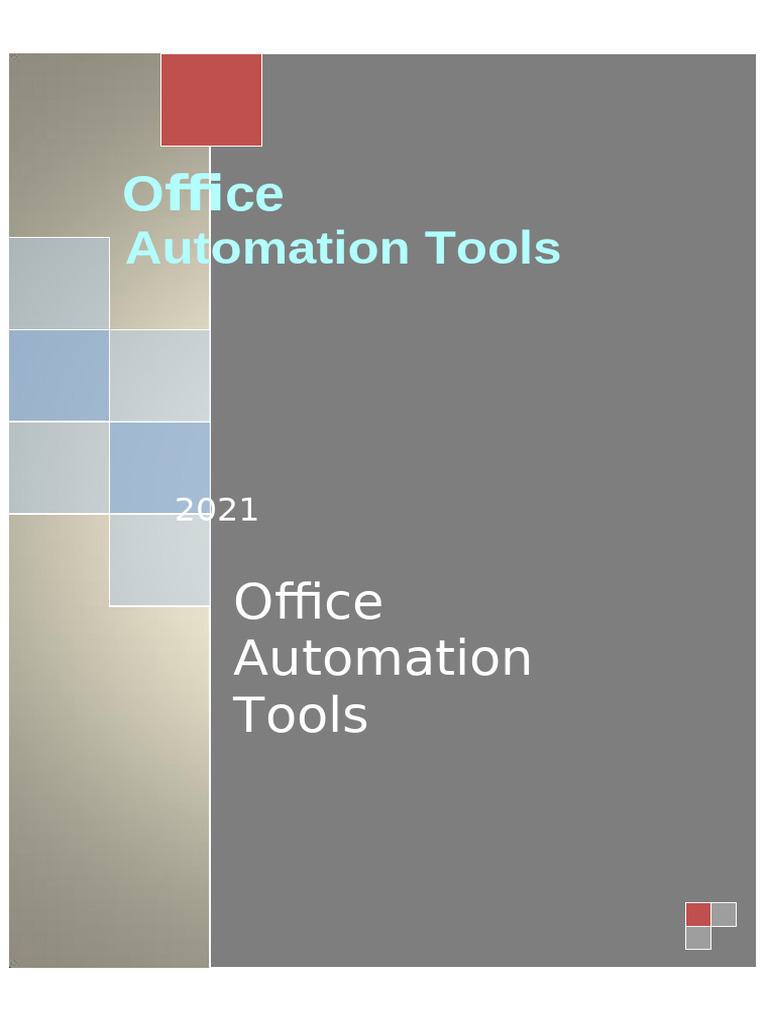 Office Automation Tools | PDF | Window (Computing) | Microsoft Word