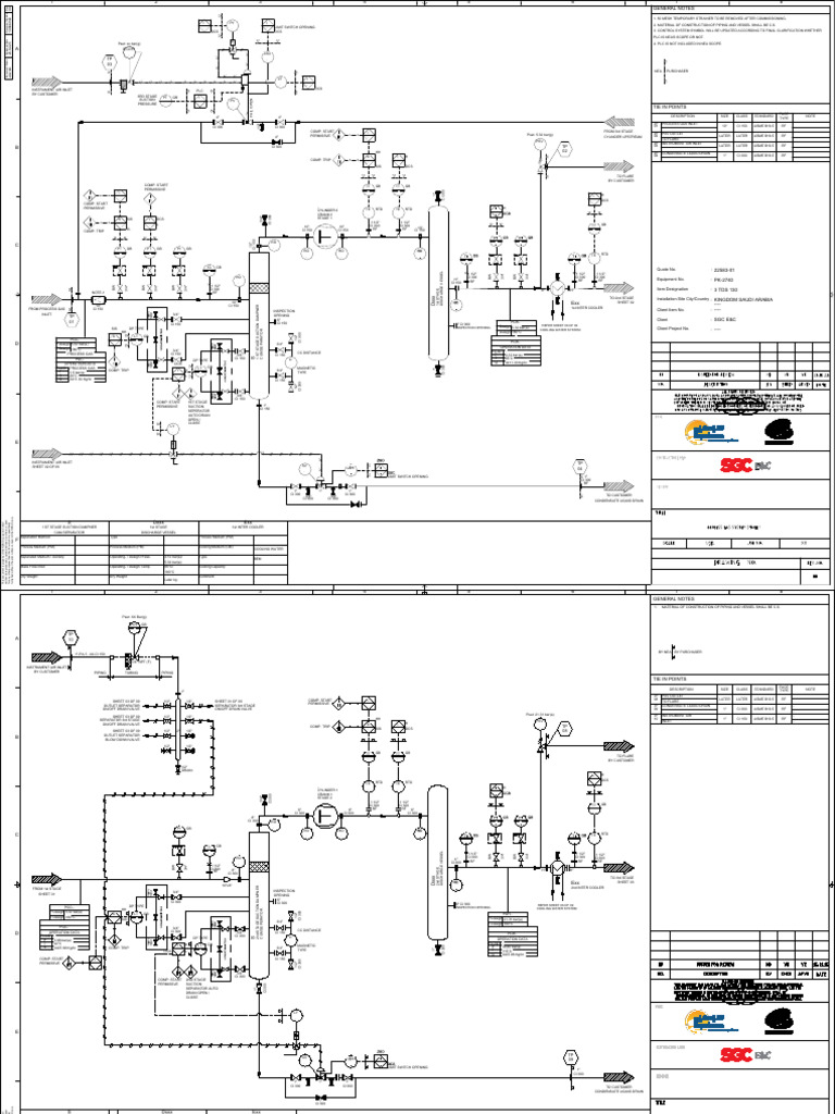 22583-01 SCG E&C PnID 2 | PDF | Gas Technologies | Gases