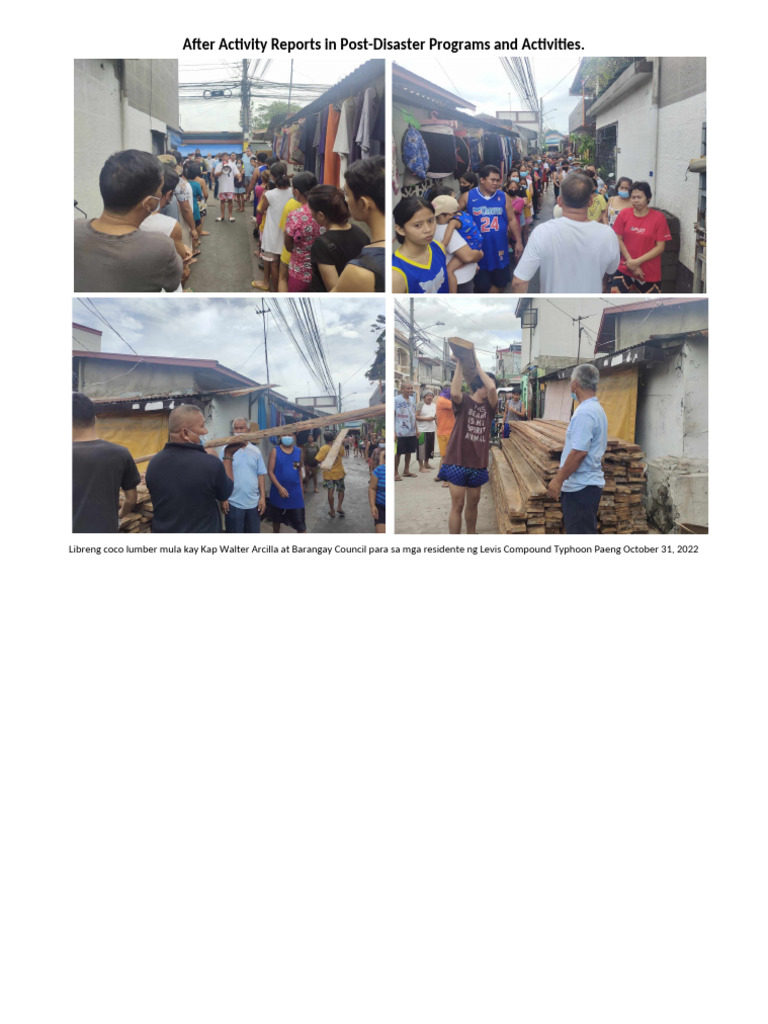 After Activity Reports in Post | PDF