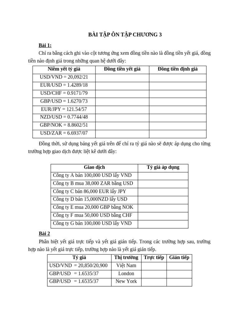 TCQT Bai Tap Chap 3 Chap 4 3517 | PDF