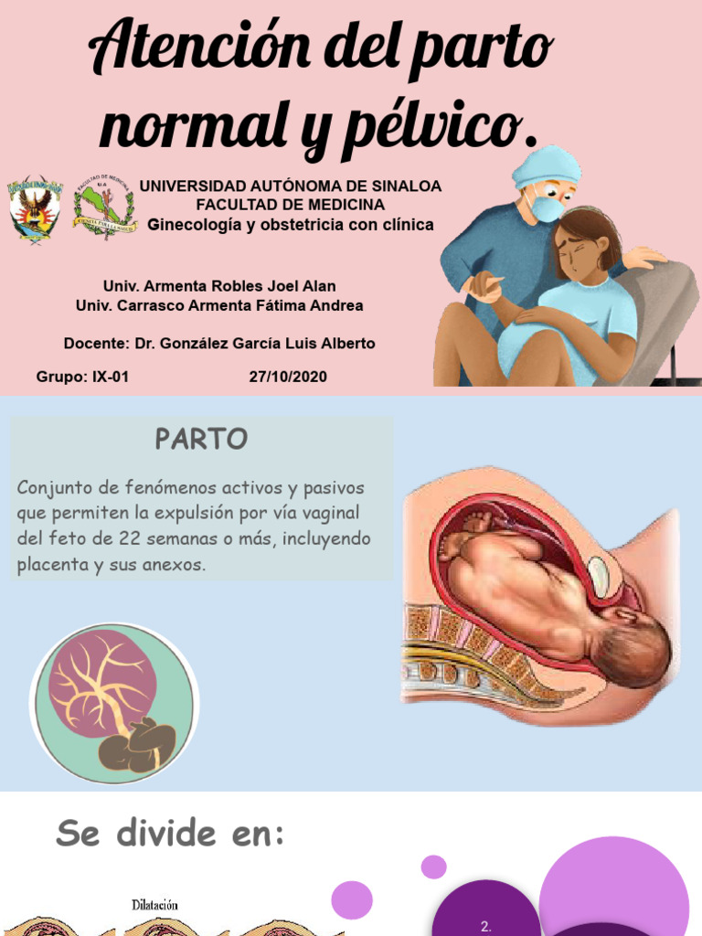 Atención Del Parto Normal y Pélvico. | PDF | Parto | Feto