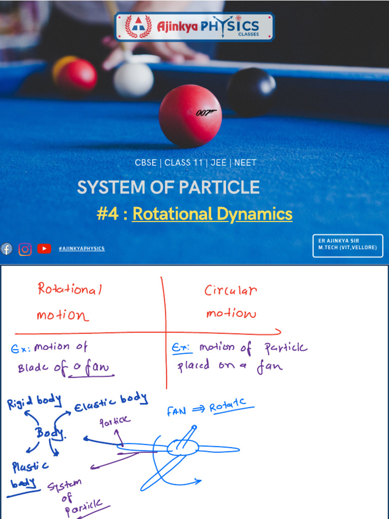 Rotational Dynamics Print Ready | PDF | Rotation Around A Fixed Axis | Rotation