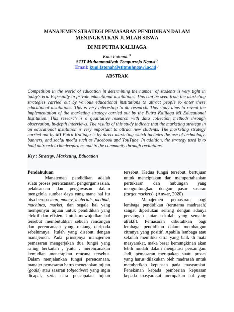 Jurnal KUNI New MPI | PDF