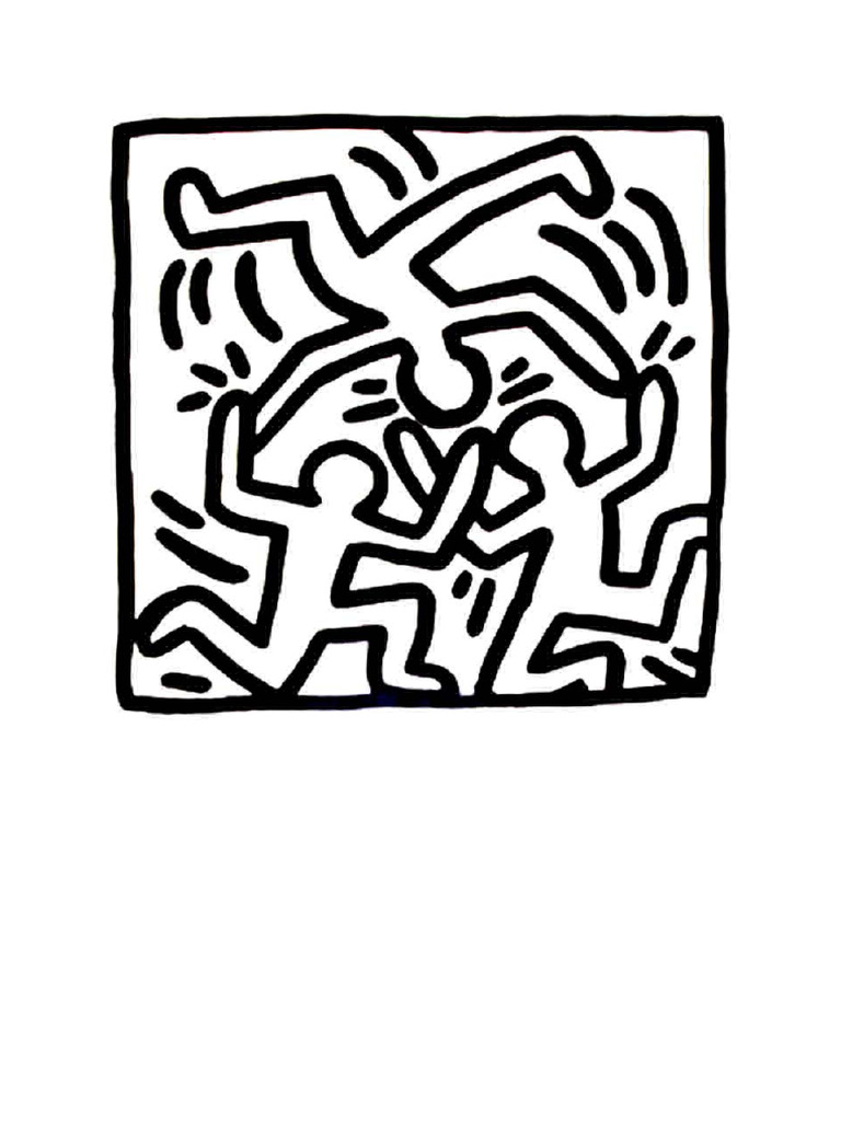 Coloring For Kids Keith Haring 67942 | PDF