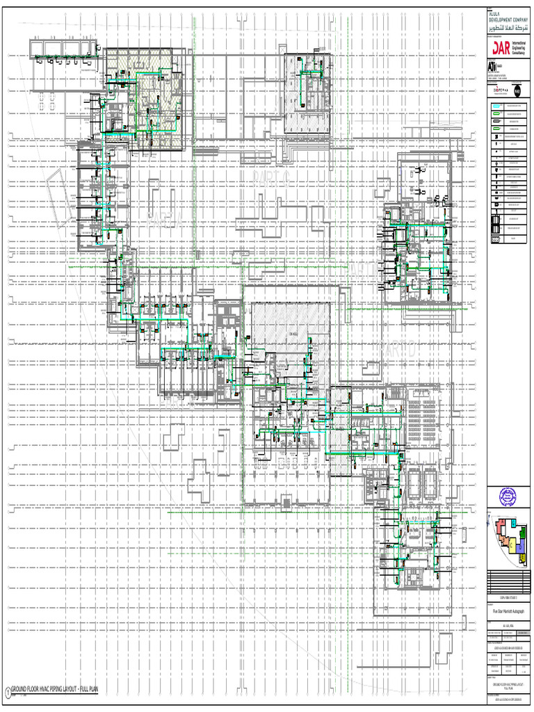 43001-AJI-03-DWG-HV-GRF-200009-00 GF Piping Layout | PDF | Bathroom | Bathing