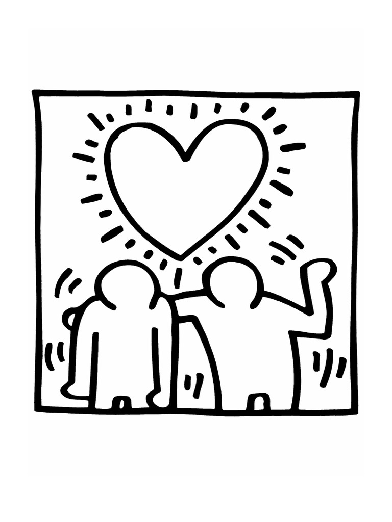 coloring-pages-for-children-keith-haring-77185 | PDF