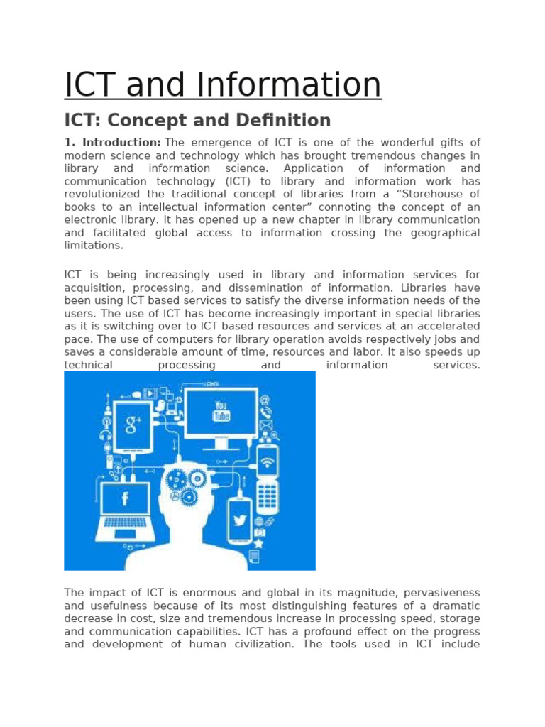 Understanding ICT Definitions | PDF | Information And Communications ...