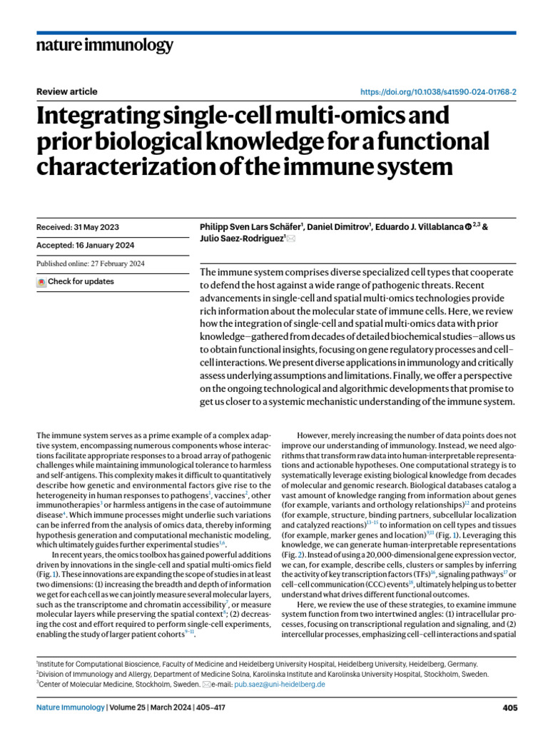 Integrating Single-Cell Multi-Omics and Prior Biological Knowledge For A Functional ...