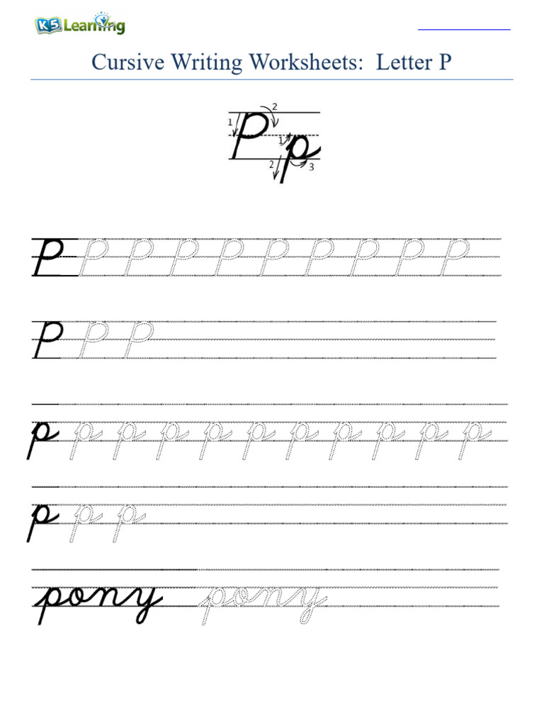 Handwriting Letters PP Printable | PDF
