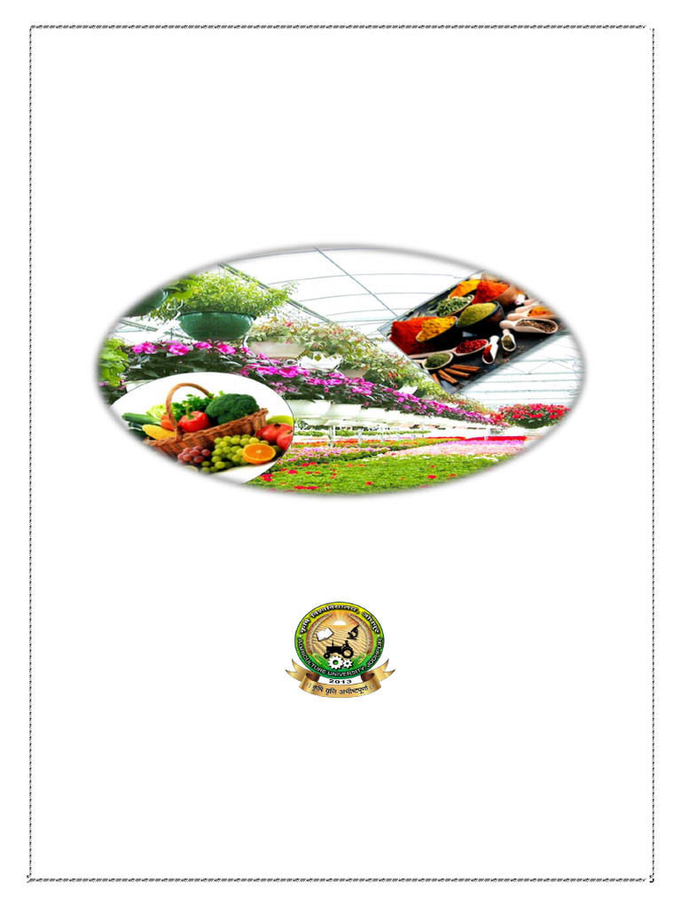 Hort-111 PM 2024 | PDF | Seed | Sowing