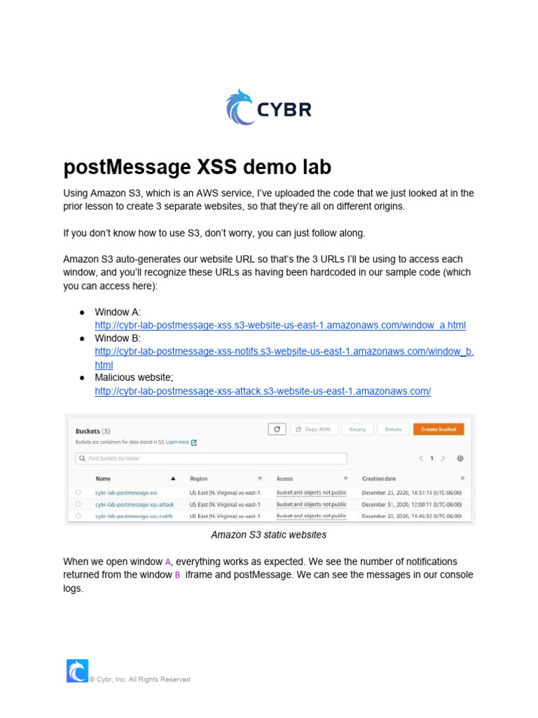Postmessage XSS Demo Lab | PDF | Html Element | Hypertext