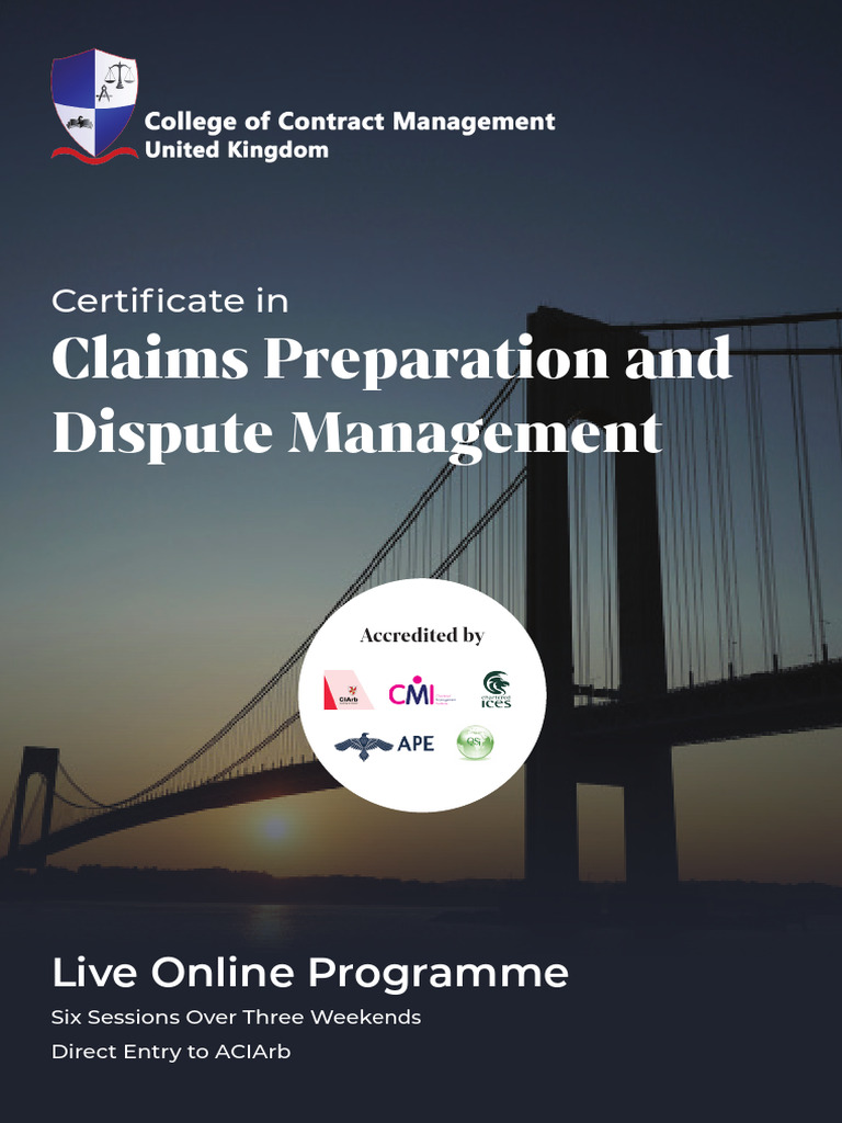 Claims Preparation & Dispute Management Course | PDF | Business