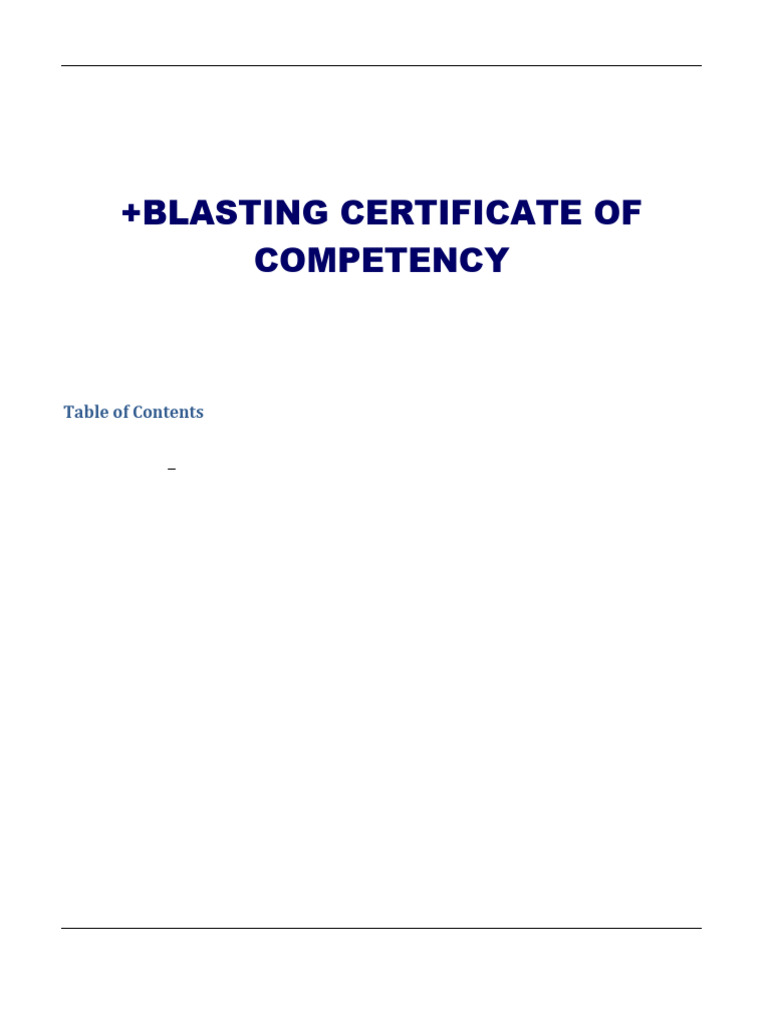 Revised Blasting Certifiicate Manual | PDF | Explosion | Fuze