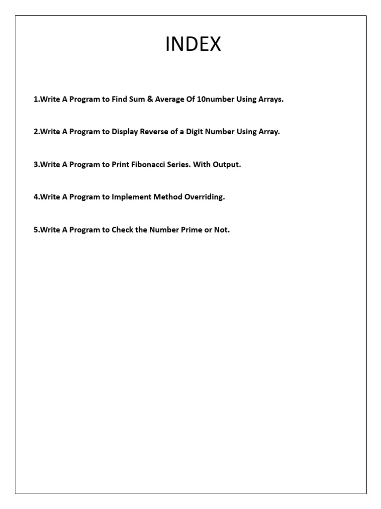 Bca Ii Year Java Programming Practical Pdf Computer Engineering Computer Science