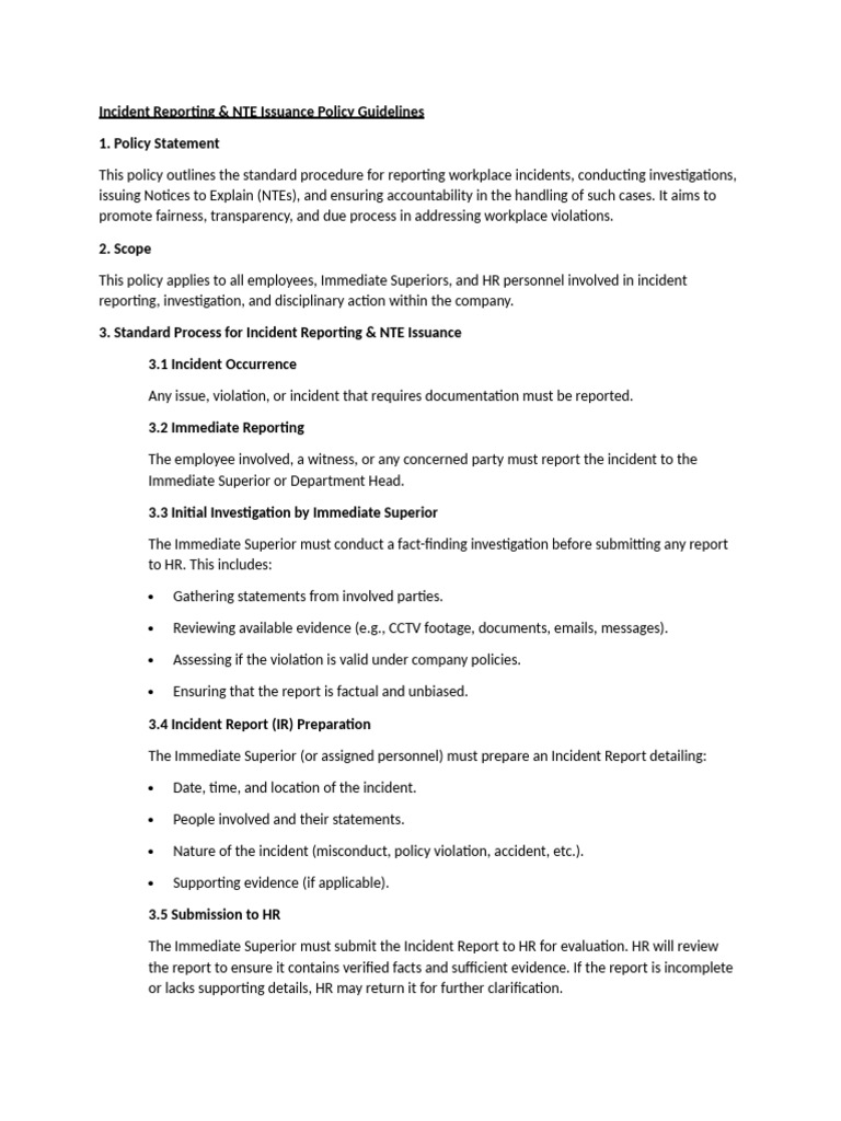 Incident Reporting Protocol Guidelines | PDF | Policy | Justice