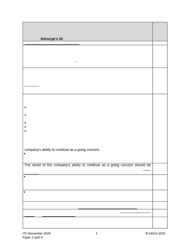 ITC 2020 November Paper - 2 - Part - II - Solution - Simunye | PDF ...