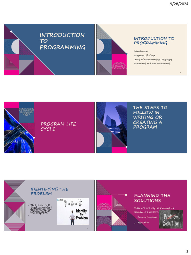 Introduction To Programming102 | PDF | Computer Programming | Computer Program