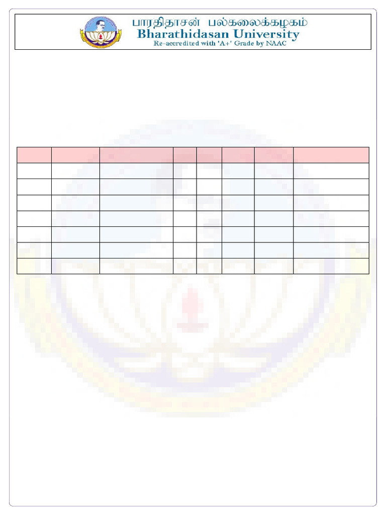 DHANUSH L (CB20S 261767) - Semester - Result | PDF