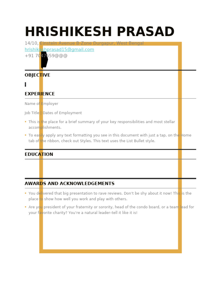 Hrishikesh Prasad Resume Overview | PDF