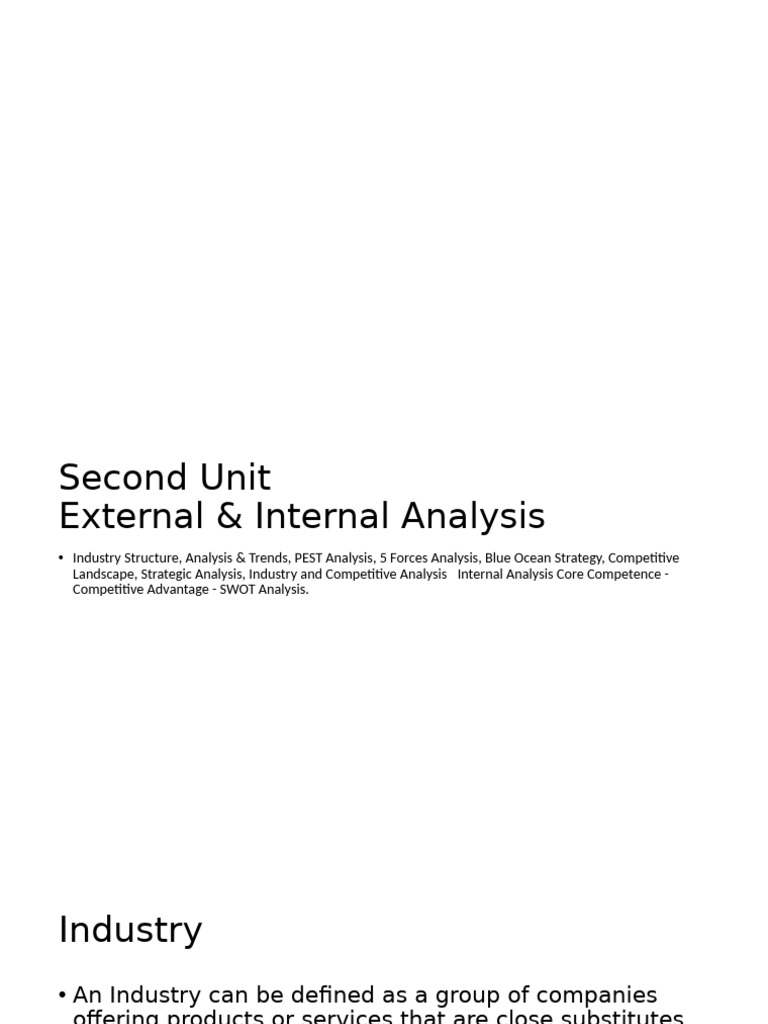 Unit 2 - Porter s five forces model | PDF | Business | Business Economics