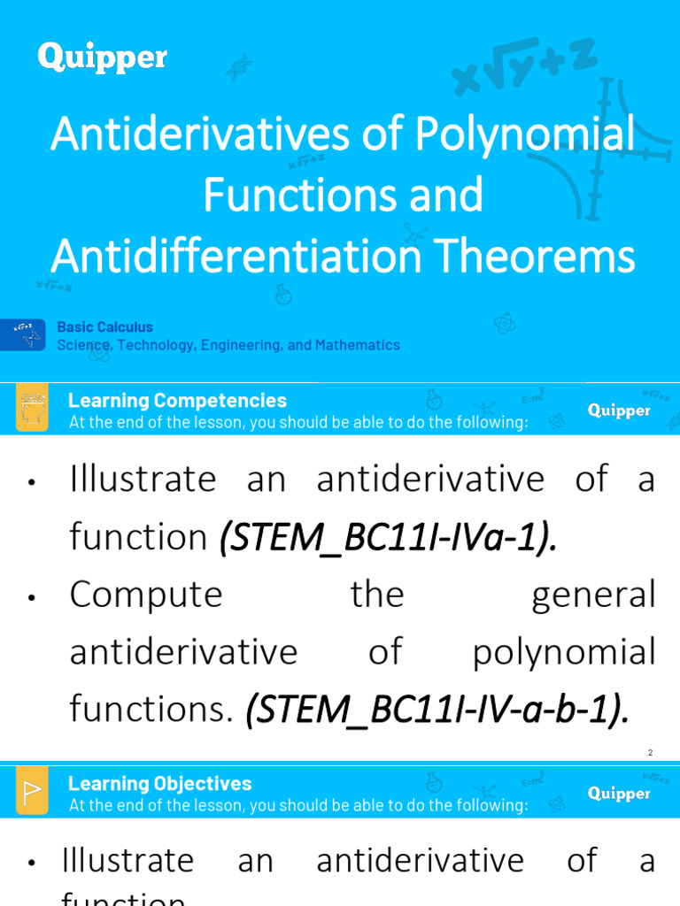 Unit 9 1 Basic Calculus Pdf Integral Function Mathematics