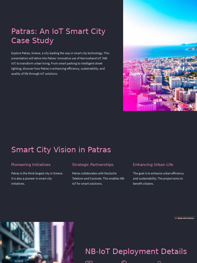 Patras An IoT Smart City Case Study | PDF | Internet Of Things | Energy ...