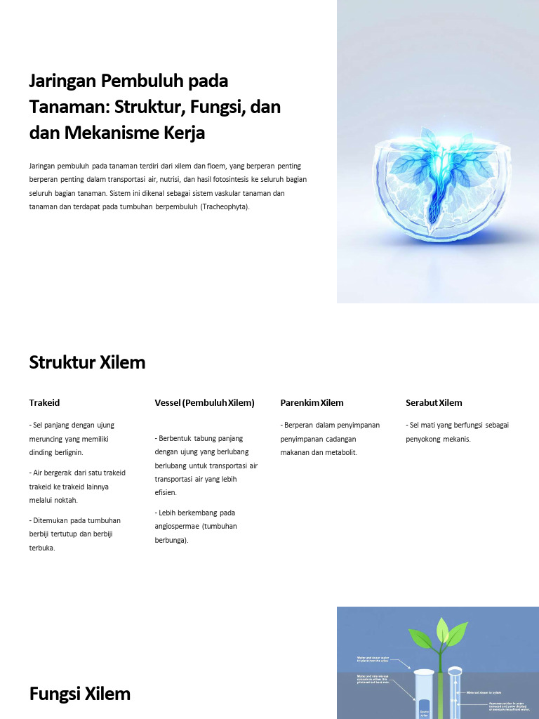 Mekanisme Transportasi pada Jaringan Vaskular | PDF