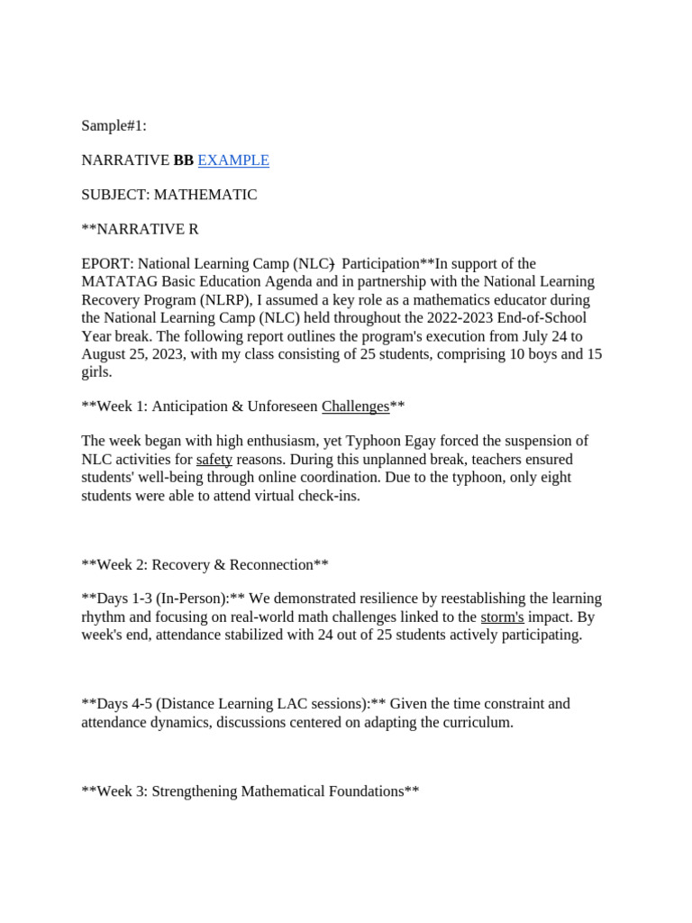 NLC MATH REPORTS | PDF | Mathematics | Behavior Modification