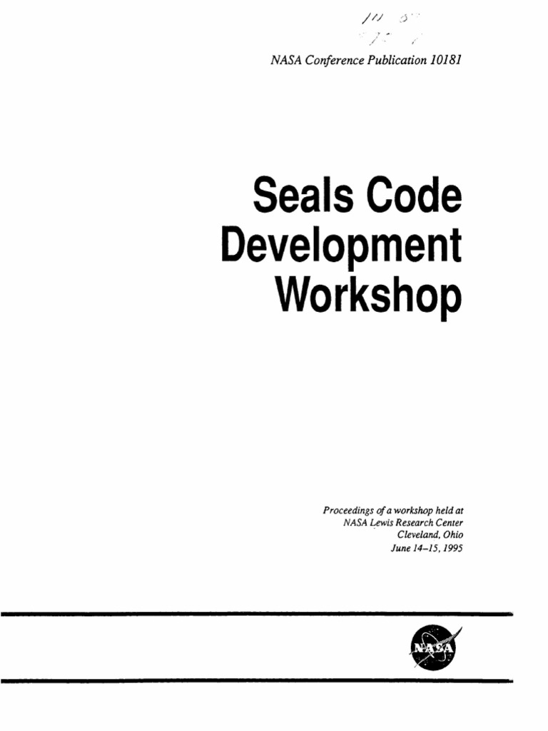 Seal Code Development Workshop19960020369 | PDF | Fluid Dynamics | Turbine