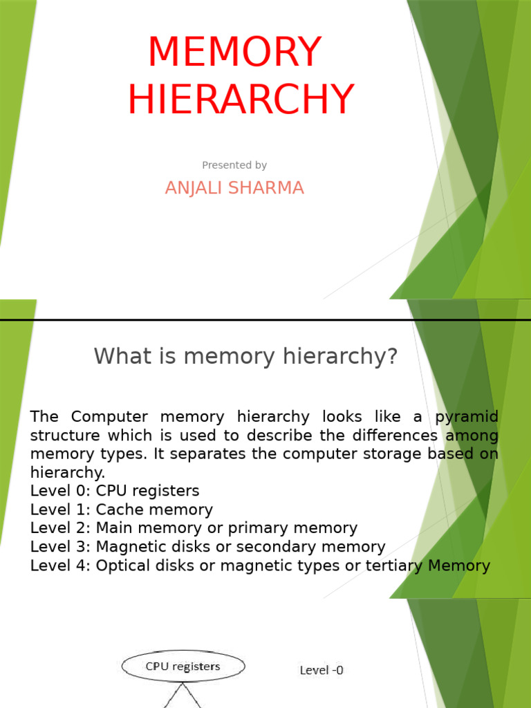 Computer Memory Hierarchy Guide | PDF