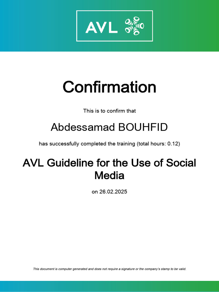 CertificateOfCompletion Media | PDF