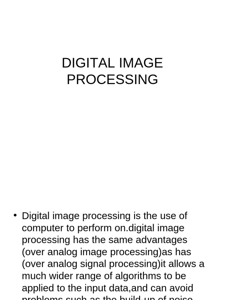DIGITAL-IMAGE-PROCESSING | PDF | Image Segmentation | Digital Image