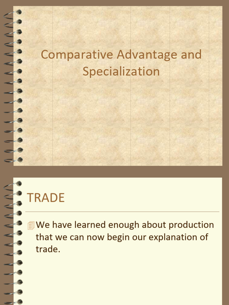 comparative-advantage-and-specialization (1) | PDF | Opportunity Cost ...