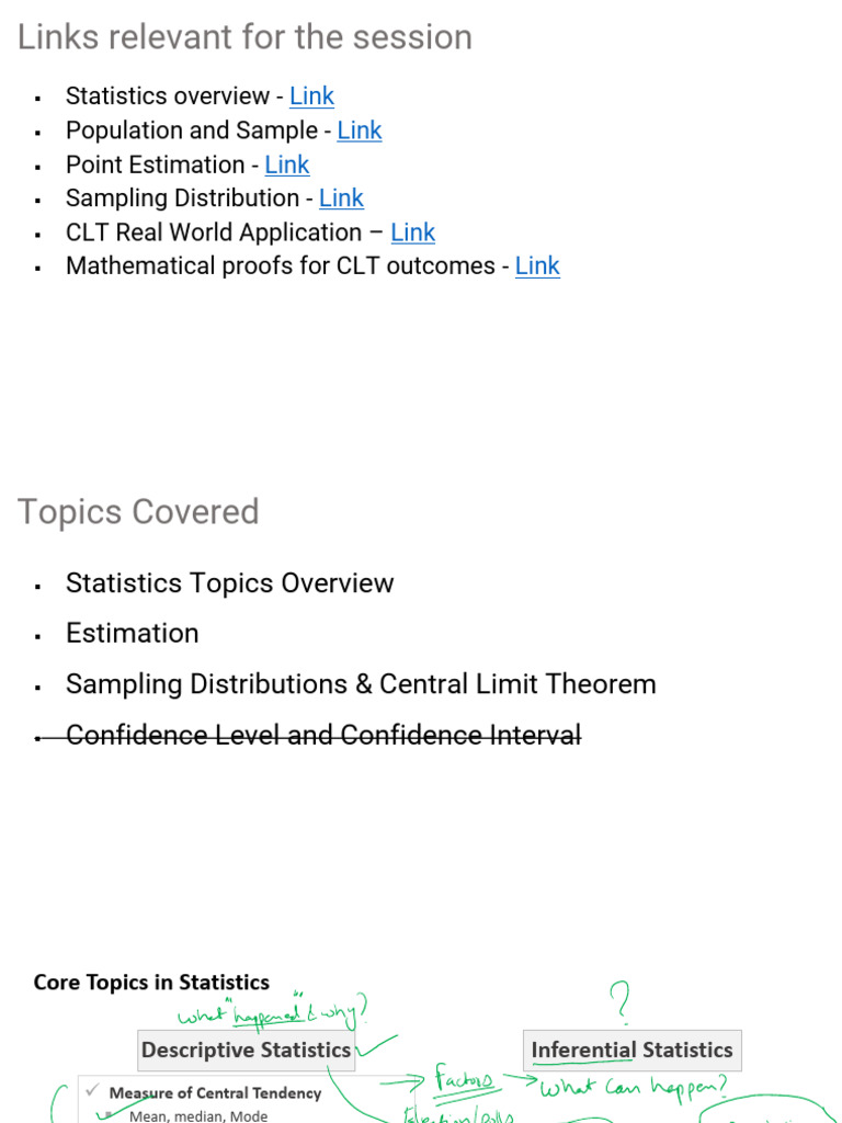 Session 09 Lecture Notes 0215 | PDF | Statistics | Sampling (Statistics)